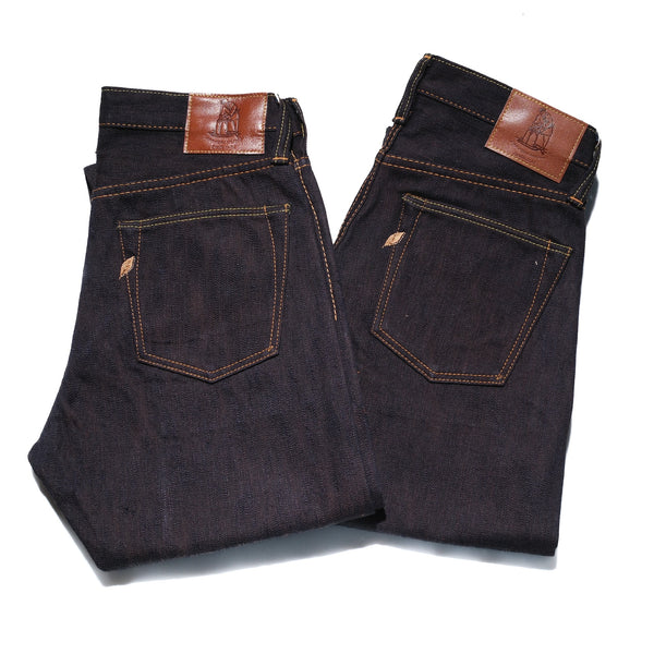 Pure Blue Japan 15oz "Indigo X Persimmon" Extra Slub Denim - CORLECTION