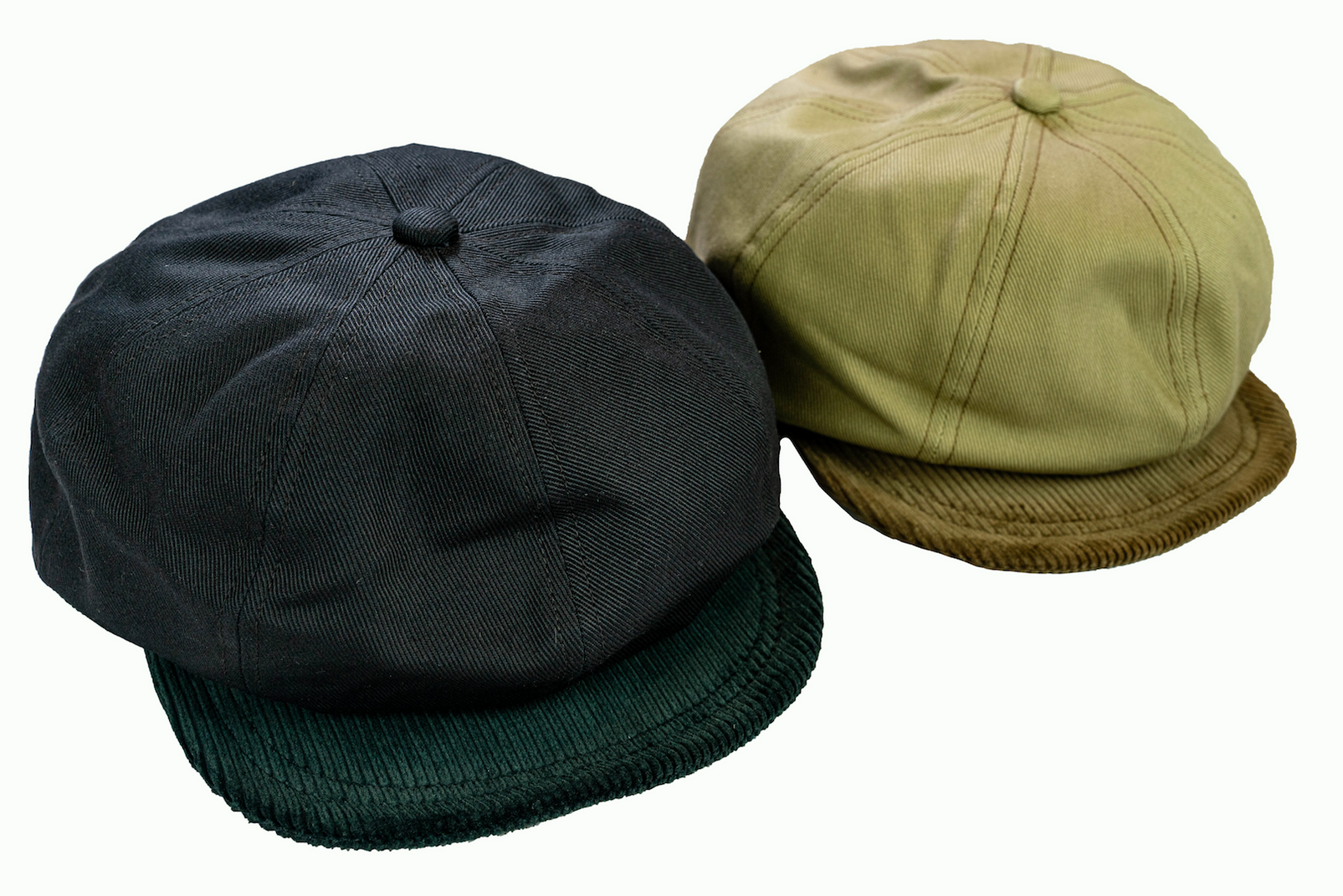 FREEWHEELERS HEAVY DRILL & CORDUROY 'JAM BUSTER' CAP - CORLECTION