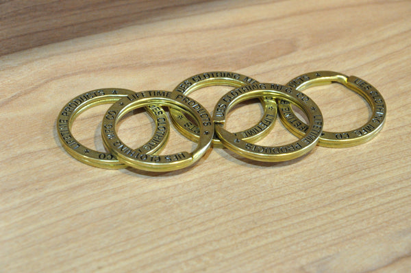 UES “Lifetime" Copper Key Ring - CORLECTION