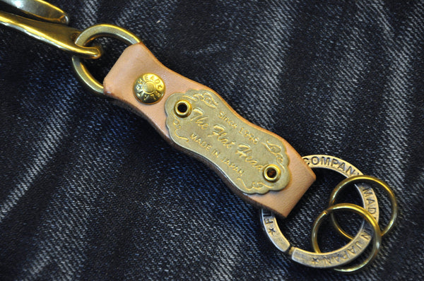 The Flat Head "Name Tag" Key Hook(Natural Tan) - CORLECTION