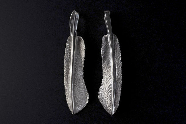 Legend "Feather" Silver Pendants - CORLECTION