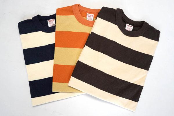Freewheelers 6.2oz "Horizontal Striped" Loopwheeled Tees - CORLECTION