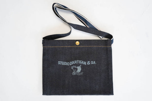 STUDIO D'ARTISAN 15OZ DENIM TOOL BAG - CORLECTION