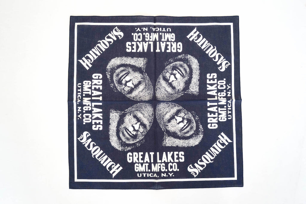 FREEWHEELERS "SASQUATCH" BANDANA (NAVY) - CORLECTION