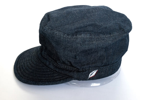 PURE BLUE JAPAN 7OZ WEAPON DENIM WORK CAP - CORLECTION
