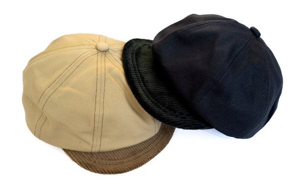 FREEWHEELERS HEAVY DRILL & CORDUROY ‘JAM BUSTER’ CAP - CORLECTION