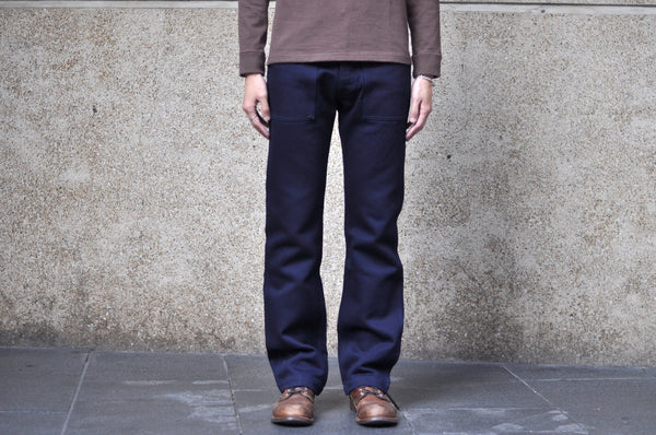 UES 14oz Indigo Dyed Ultra-Heavyweight Back Satin Baker Pants (Classic ...